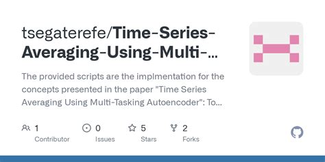 Github Tsegaterefetime Series Averaging Using Multi Tasking