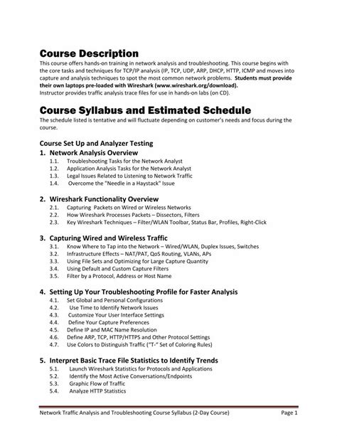 pdf network troubleshooting with wireshark chappell university