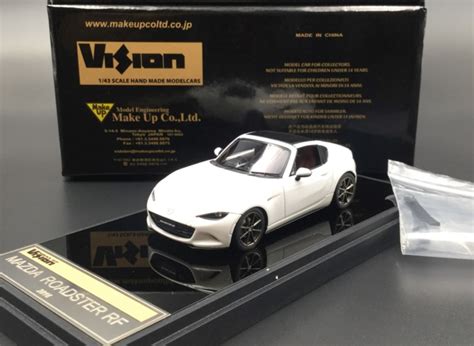 143 Makeup Make Up Mazda Mx 5 Mx5 Miata Roaster Rf White Diecast Car