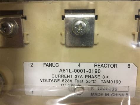 Fanuc Ac Reactor A81l 0001 0190 Grinding Machine Spares