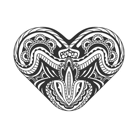 Premium Vector Love Mandala Art