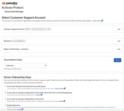 Activate Strata Cloud Manager Essentials
