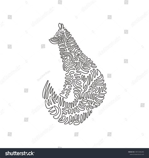 Continuous Curve One Line Drawing Cute Stock Vector Royalty Free 1891696285 Shutterstock