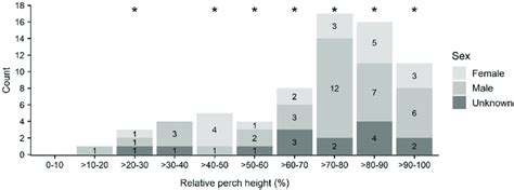O Pe Ape A Lasiurus Semotus Roost Perch Height Relative To Tree Download Scientific