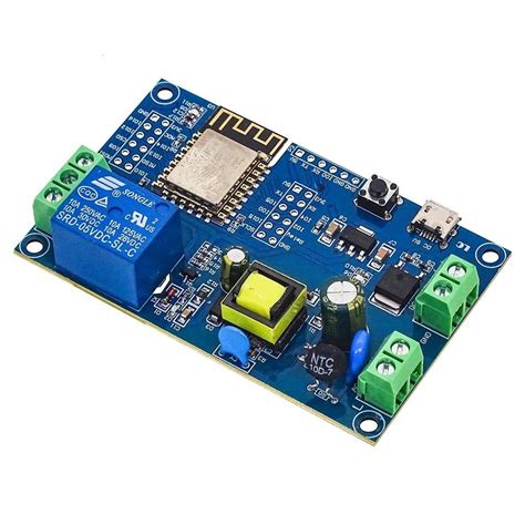ESP8266 ESP 12F 230V 5 12V 1Ch 10A USB Wifi Relæ Module Ardustore dk