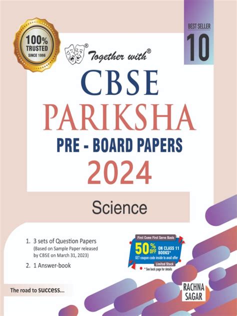 Rachna Sagar Together With Cbse Pariksha Pre Board Papers Science Class 10 For Board Examination