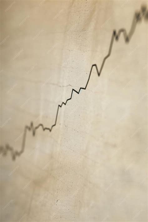 A Minimalist Line Graph On A Light Beige Backdrop Indicating Steady