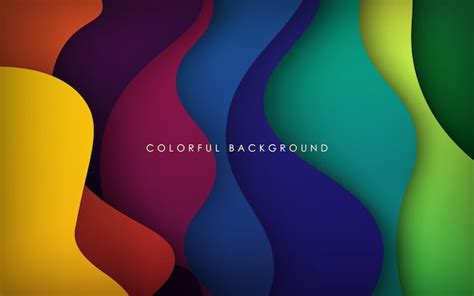 Premium Vector Multi Layers Colorful Texture 3d Papercut Layers In