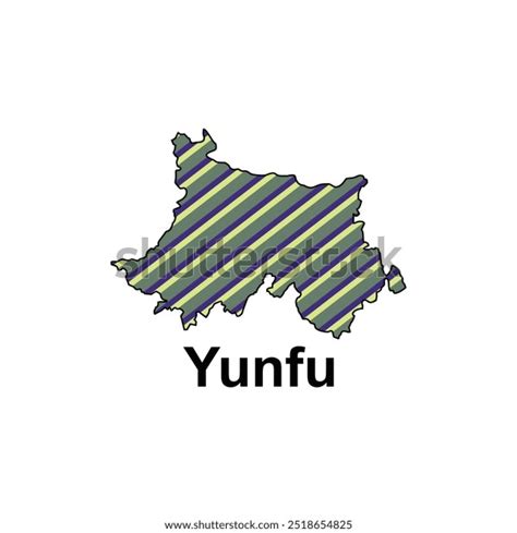 Map City Yunfu Administrative Division China Stock Vector Royalty Free 2518654825 Shutterstock