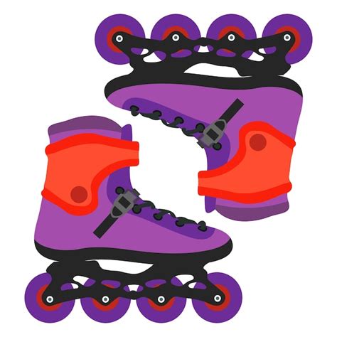 스케이트 벡터 일러스트 레이 션에 대 한 롤러 스케이트 프리미엄 벡터