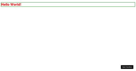 Inline Styling In Jsx Forked Codesandbox
