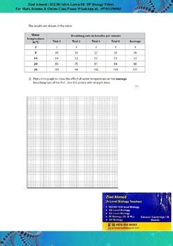 Edexcel IGCSE Biology Topical Questions Chapter 3 Breathing Gas
