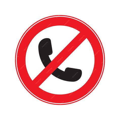 Premium Vector Vector No Phone Calls Sign
