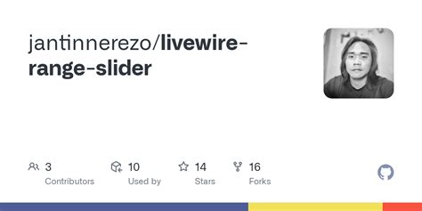 GitHub Jantinnerezo Livewire Range Slider