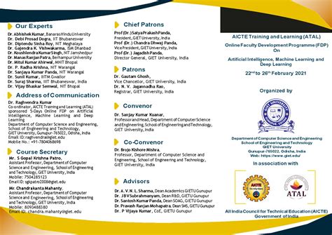 Aicte Training And Learningatal Online Fdp On Artificial Intelligence