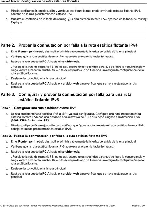 2255 Packet Tracer Configuring Floating Static Routes Instructions