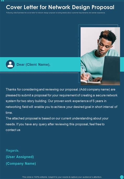 Cover Letter For Network Design Proposal One Pager Sample Example