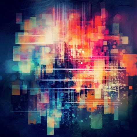 Premium AI Image D Abstract Image Of Digital Color Theory