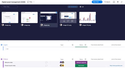 Digital Asset Management Template Monday