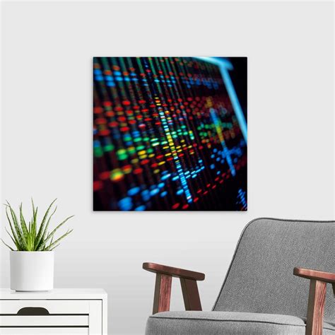 Dna Sequence On A Computer Monitor Screen Wall Art Canvas Prints Framed Prints Wall Peels