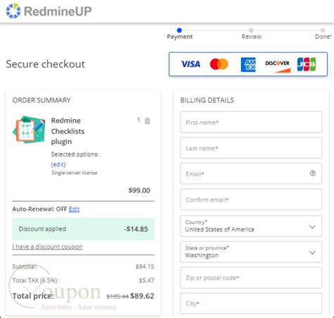 15 Off Redmine Checklists Plugin Coupon Sept 2025 Verified