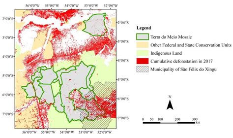Deforestation In Protected Areas Around The Terra Do Meio Mosaic
