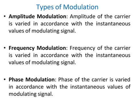 Modulation Of Analog Communication System Pptx
