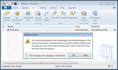 How To Add Password Protection To Winzip File