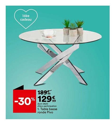 Promo Table Basse Ronde Pivo Chez BUT ICatalogue Fr
