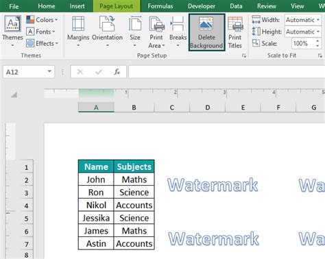 Remove Watermark In Excel Top 3 Examples How To Guide