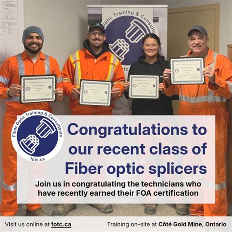 Ontario Fiberoptic Training Fiber Optic Training And Consultants Canada