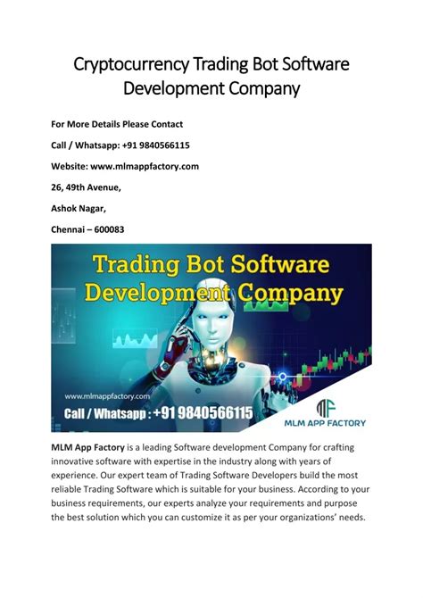 Ppt Cryptocurrency Trading Bot Software Development Company Powerpoint Presentation Id11703682