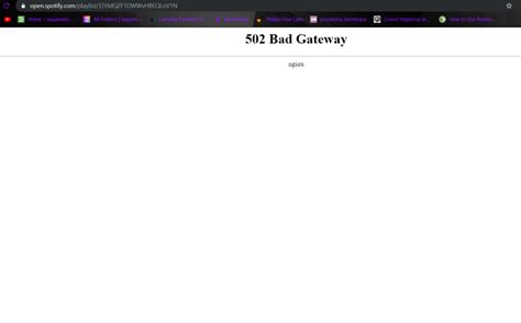 How To Fix Spotify 502 Bad Gateway Error In 2025 Geeksdigitcom