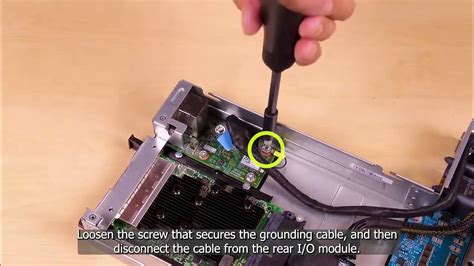 Lenovo Thinksystem Sd535 V3 Removing A Rear I O Module Youtube