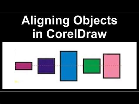 Aligning Objects In CorelDraw Coreldraw Babe Tutorial