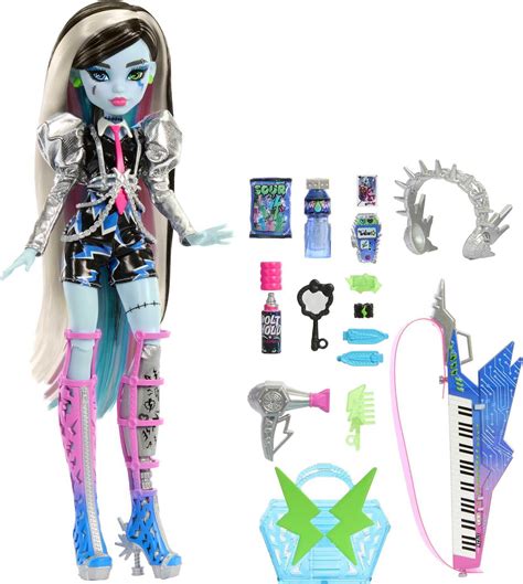 Monster High Doll Amped Up Frankie Stein Rockstar With Instrument And Performance Themed
