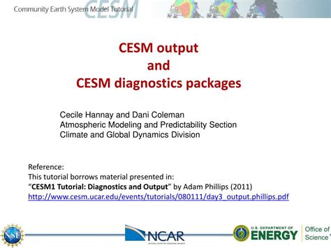 Ppt Cesm Output And Cesm Diagnostics Packages Powerpoint Presentation Id1591144