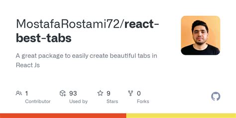 Github Mostafarostami72 React Best Tabs A Great Package To Easily Create Beautiful Tabs In