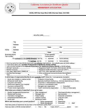 Cahq Fill Online Printable Fillable Blank PdfFiller