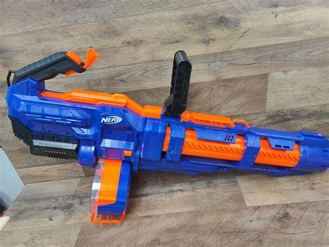 Nerf E2865 Elite Titan Cs 50 50 Dart Toy Blaster No Strap No Darts