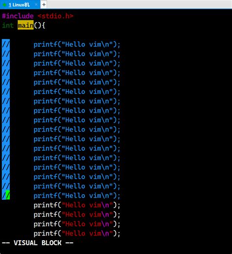 Linuxvim的基本操作与配置下