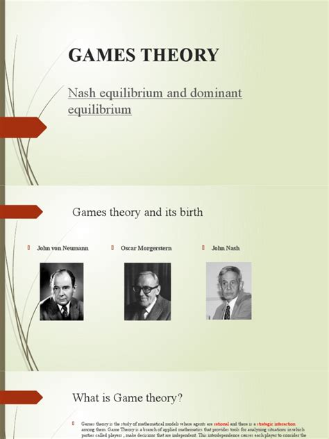 Economics Ppt Game Theory Pdf Game Theory Microeconomics