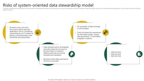 Risks Of System Oriented Data Stewardship Model Stewardship By Project