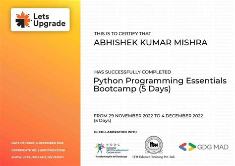 Abhishek Kumar Mishra On Linkedin Python Pythonprogramming Bootcamp