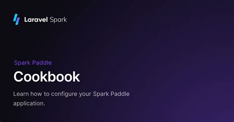 Cookbook Laravel Spark
