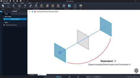 [cim infor base] understanding dependent space in assembly unit mode