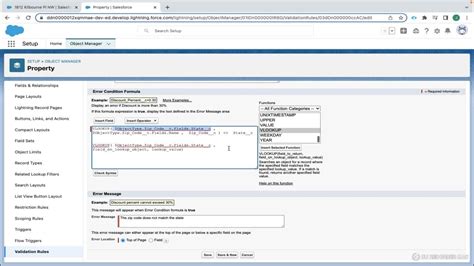 Vlookup Function In Validation Rule Salesforce Youtube