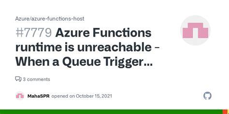 Azure Functions Runtime Is Unreachable When A Queue Trigger Function
