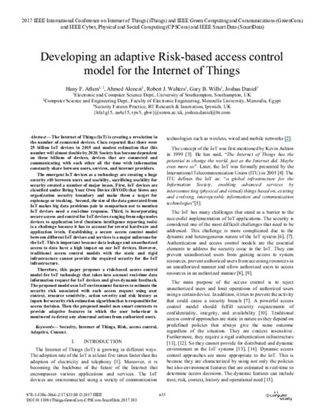 Pdf Developing An Adaptive Risk Based Access Control Model For The