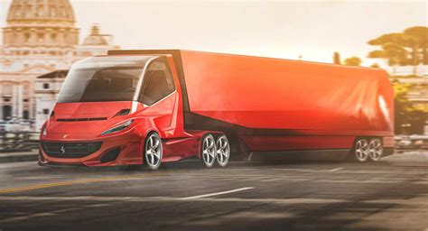 This Is What Semi Trucks From The Worlds Leading Supercar Makers Could Look Like Carscoops